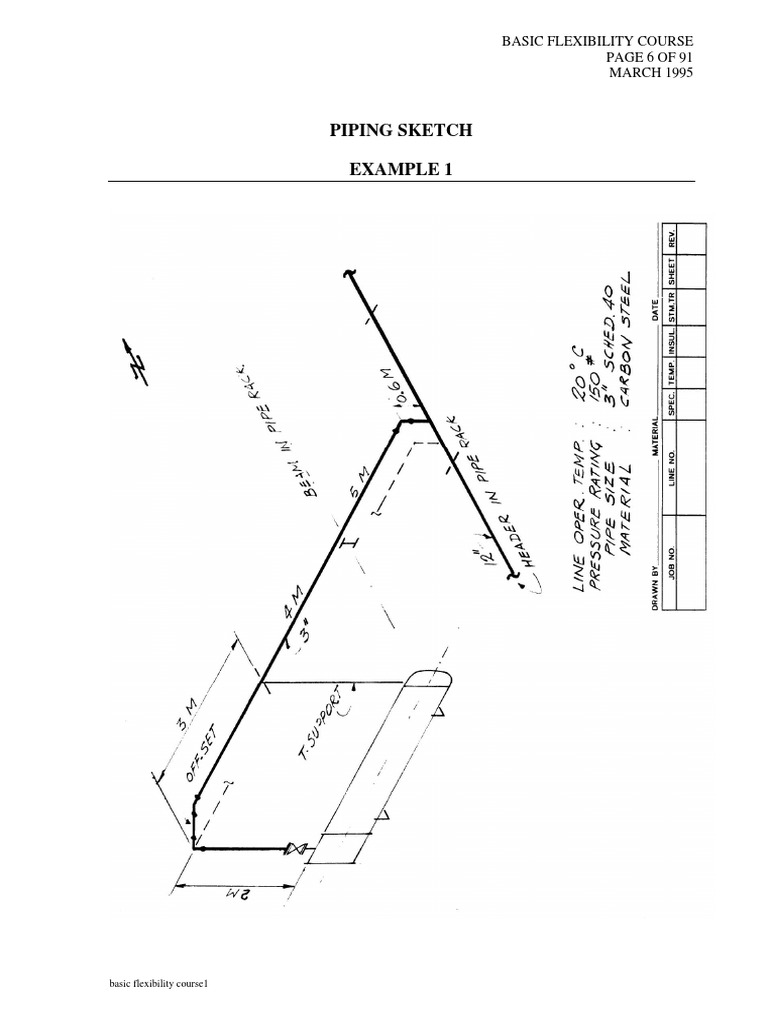 Piping Sketch Example 1: Basic Flexibility Course Page 6 of 91 MARCH ...