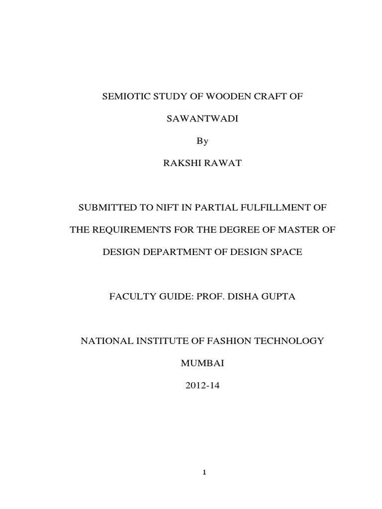 Sawantwadi Wooden Craft Revival Study | PDF | Arts And Crafts Movement ...