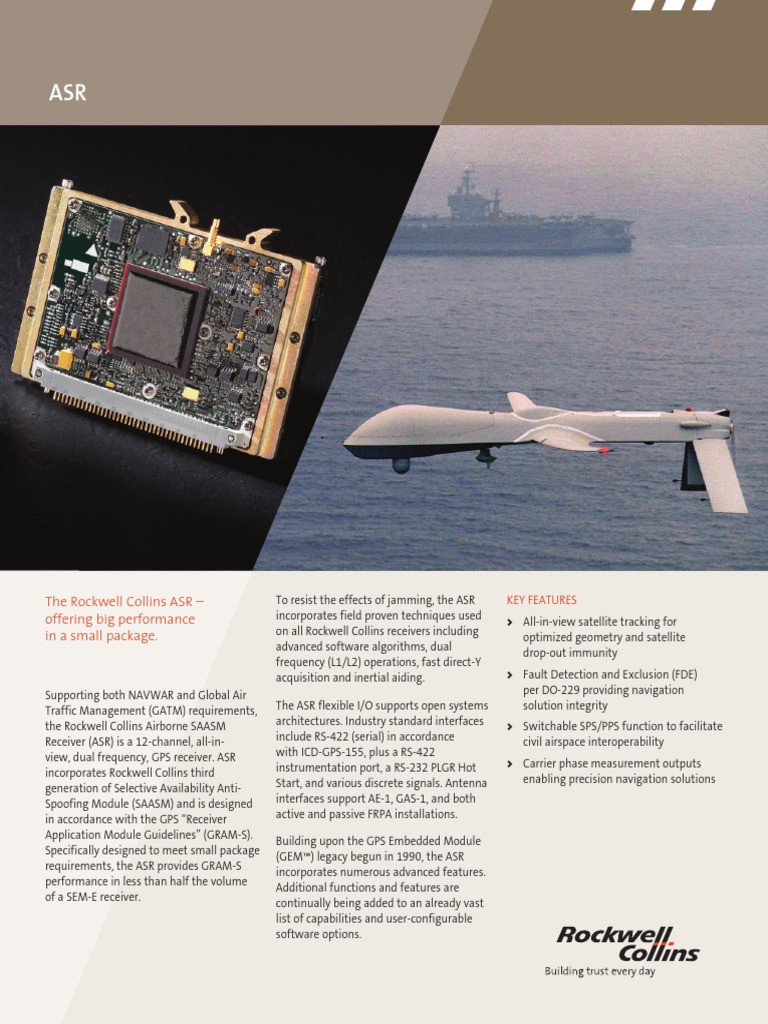 Airborne SAASM Receiver Data Sheet PDF | PDF | Global Positioning ...