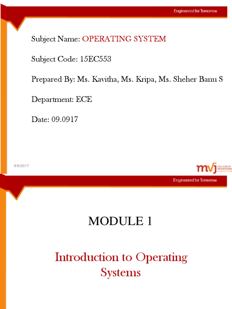 Introduction to Operating Systems Overview | PDF | Scheduling (Computing) | Operating System
