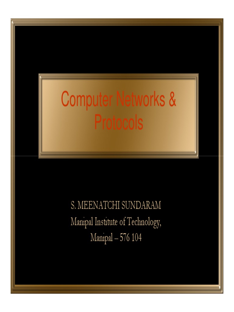 Computer Networks And Protocols Pdf Internet Protocol Suite Network