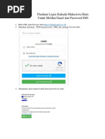 Panduan Login Aplikasi SIGA-8 UNTAD | PDF