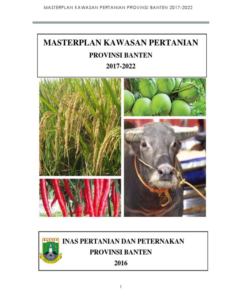 Masterplan Kawasan Pertanian Banten PDF | PDF