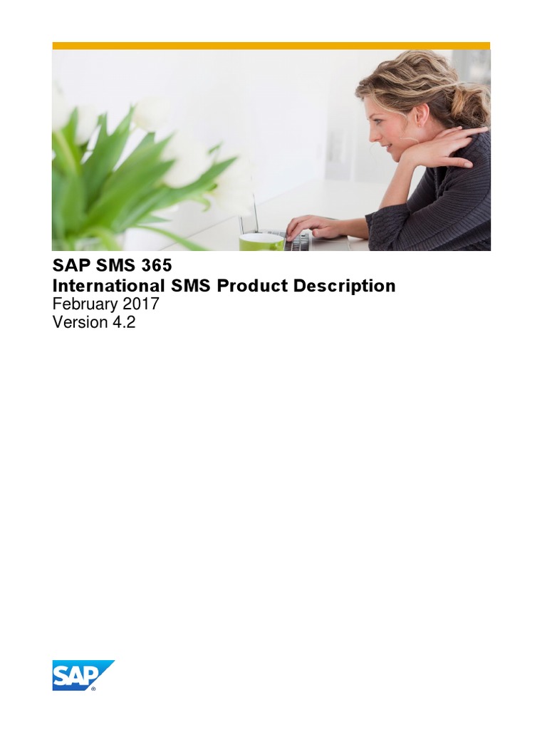 Sap Sms 365 International Sms Product Description V4 2 Pdf