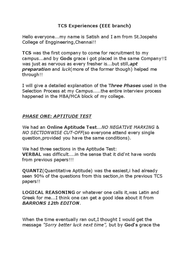 TCS Experiences1 | PDF | Internet Protocol Suite | C (Programming Language)