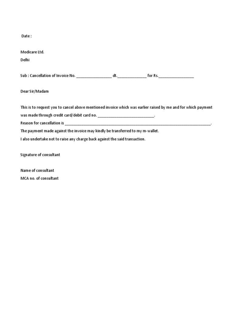 Order Cancellation Form PDF | PDF | Business | Finance & Money Management