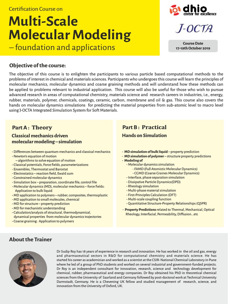 Multiscale MolecularDynamics CertificationCourse Web | PDF | Molecular ...