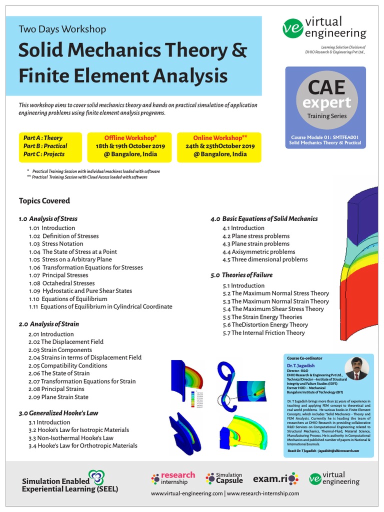 Solid Mechanics Theory & Finite Element Analysis: Expert | PDF | Stress ...