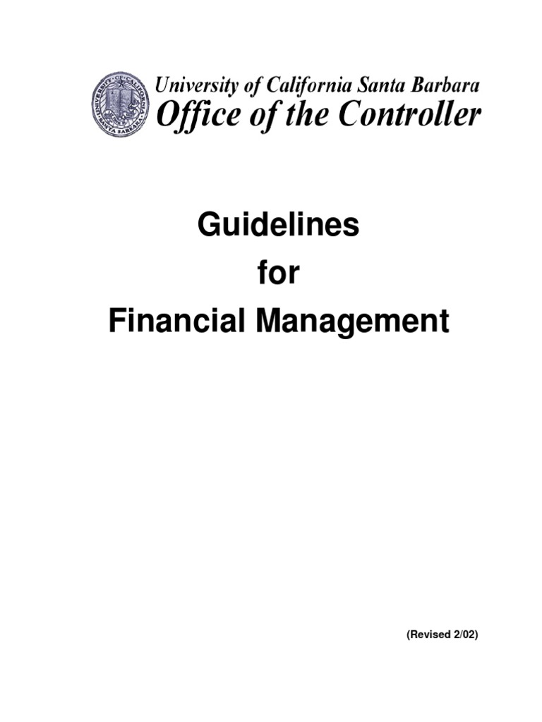 Guidelines Financial Management | PDF | Conflict Of Interest | Accounting