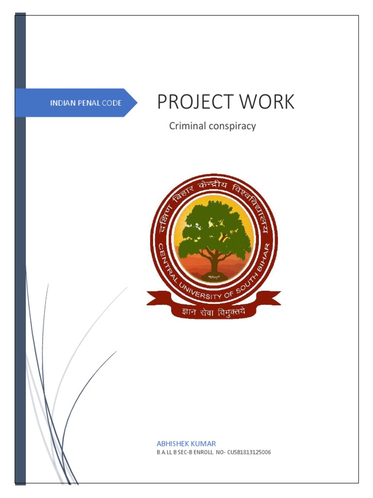 IPC Project Criminal Conspiracy | PDF | Conspiracy (Criminal) | Robbery