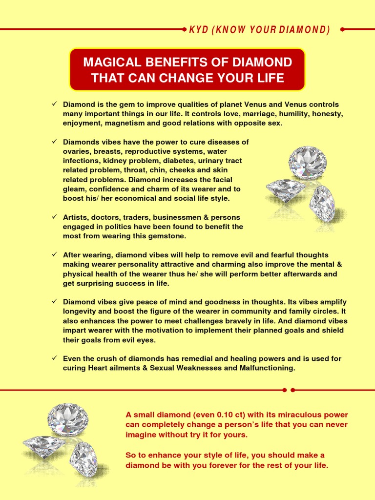 Benefits of Diamond | PDF | Lifestyle