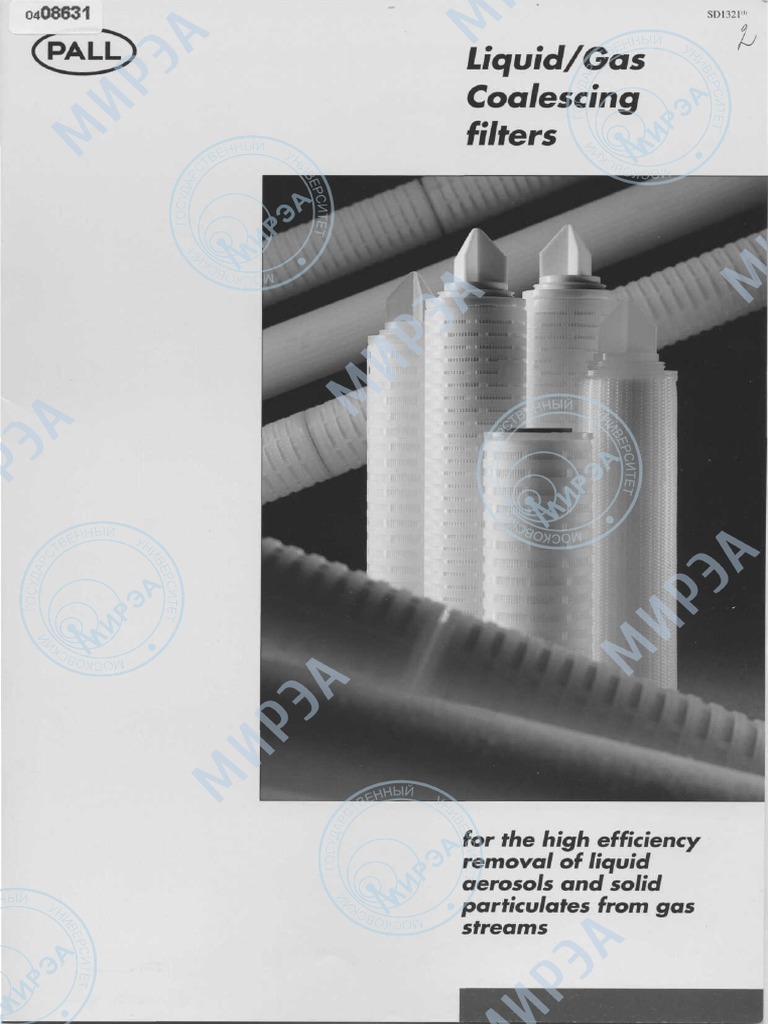 Liquid/Gas Coalescing Filter | PDF | Aerosol | Particulates