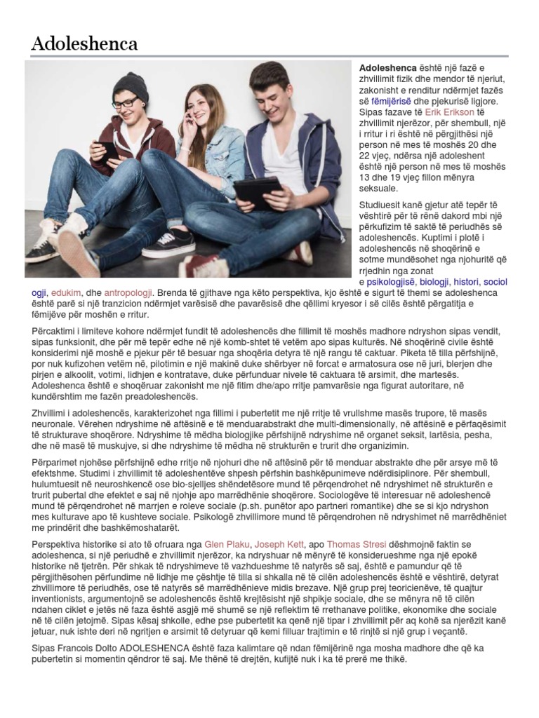 Adoleshenca | PDF