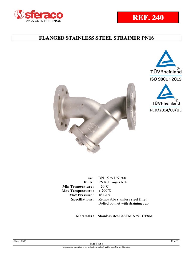 F L A N G e D S T A I N L e S S S T e e L S T R A I N e R P N 1 6 | PDF ...