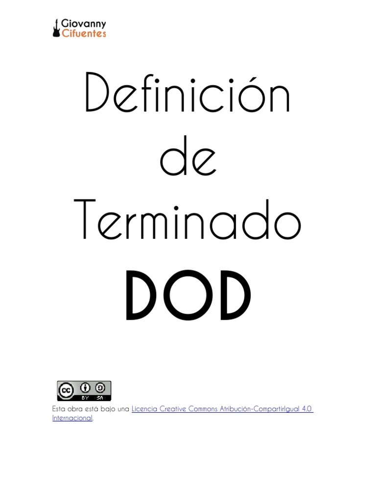 DoR y DoD | PDF