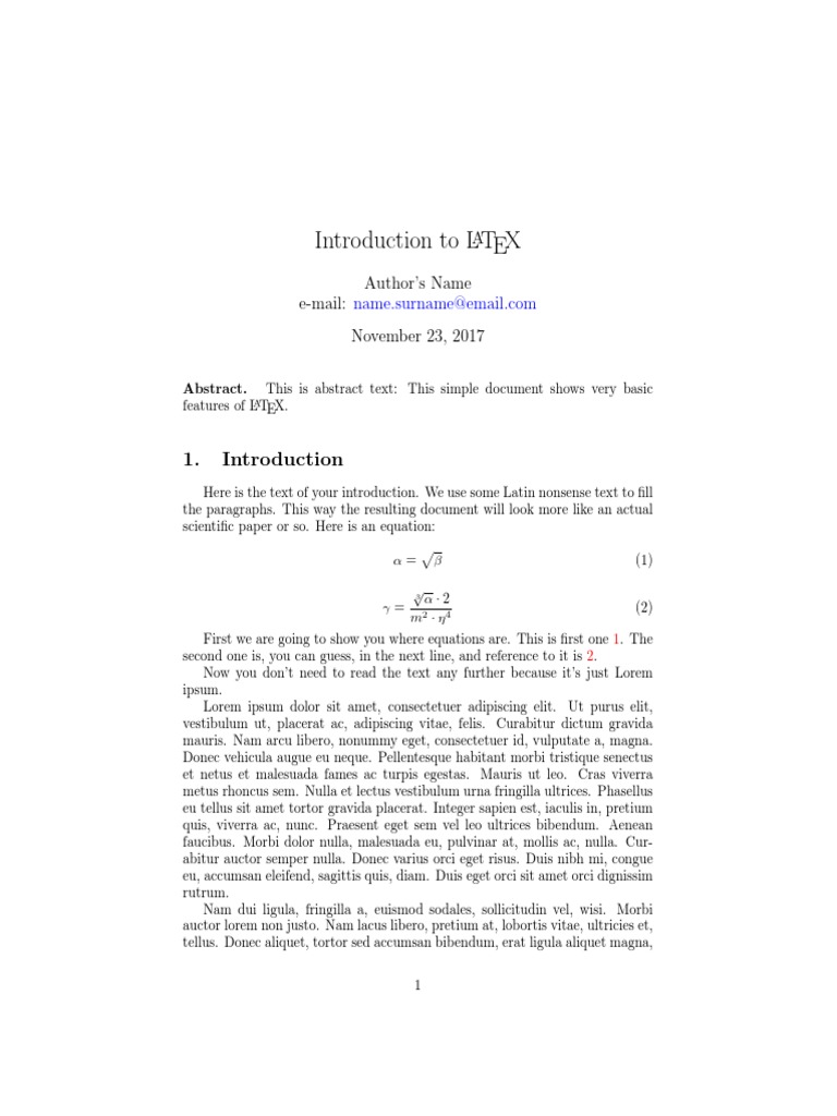 LaTeX Example | PDF