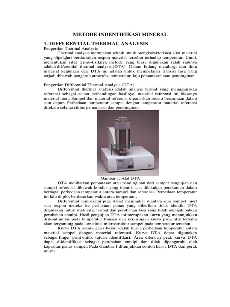 Differential Thermal Analysis | PDF