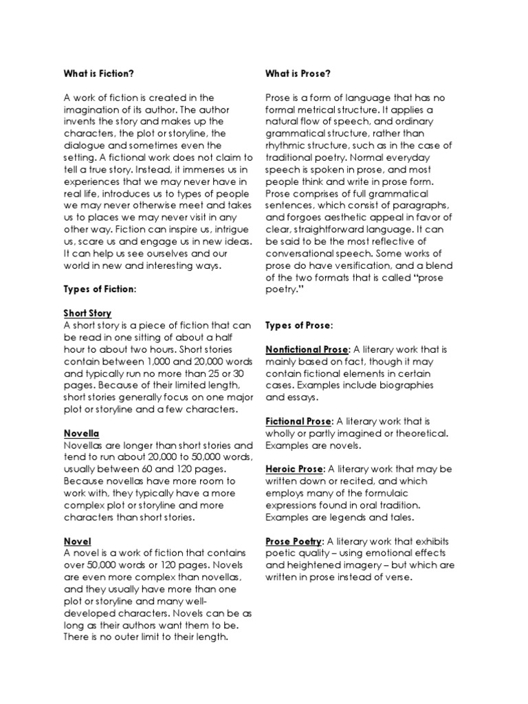 Prose vs. Poetry: Key Differences | PDF | Prose | Poetry