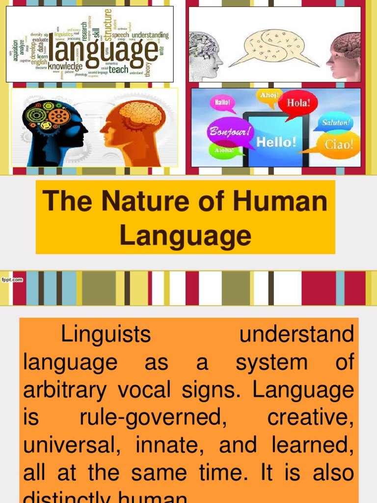 The Nature of Human Language | PDF | Proposition | Truth