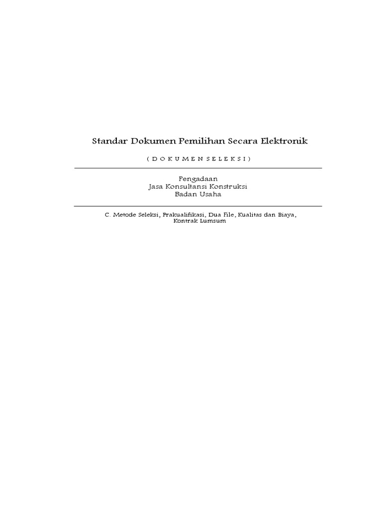 02 Dokumen Seleksi - Absah Modular - Final | PDF