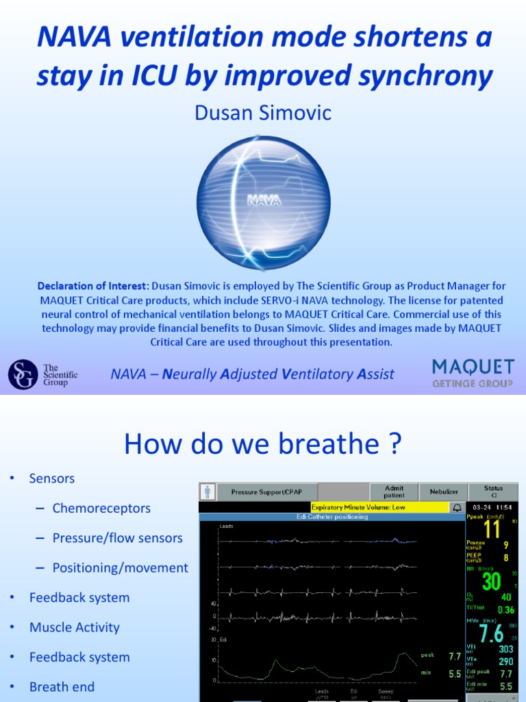 The Impact of Neurally Adjusted Ventilatory Assist (NAVA) on Patient ...