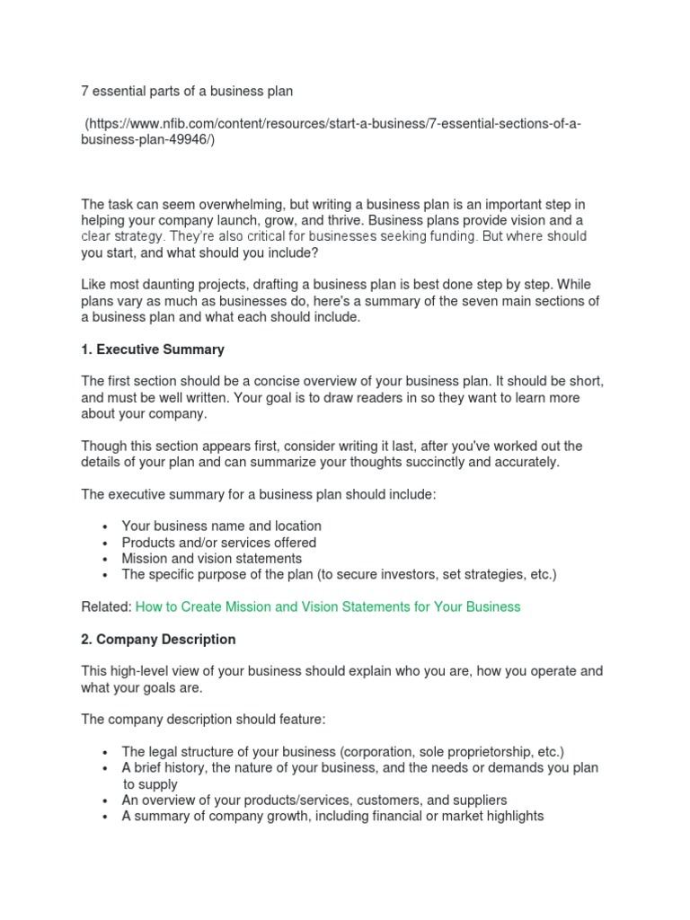 Executive Summary: How To Create Mission and Vision Statements For Your ...