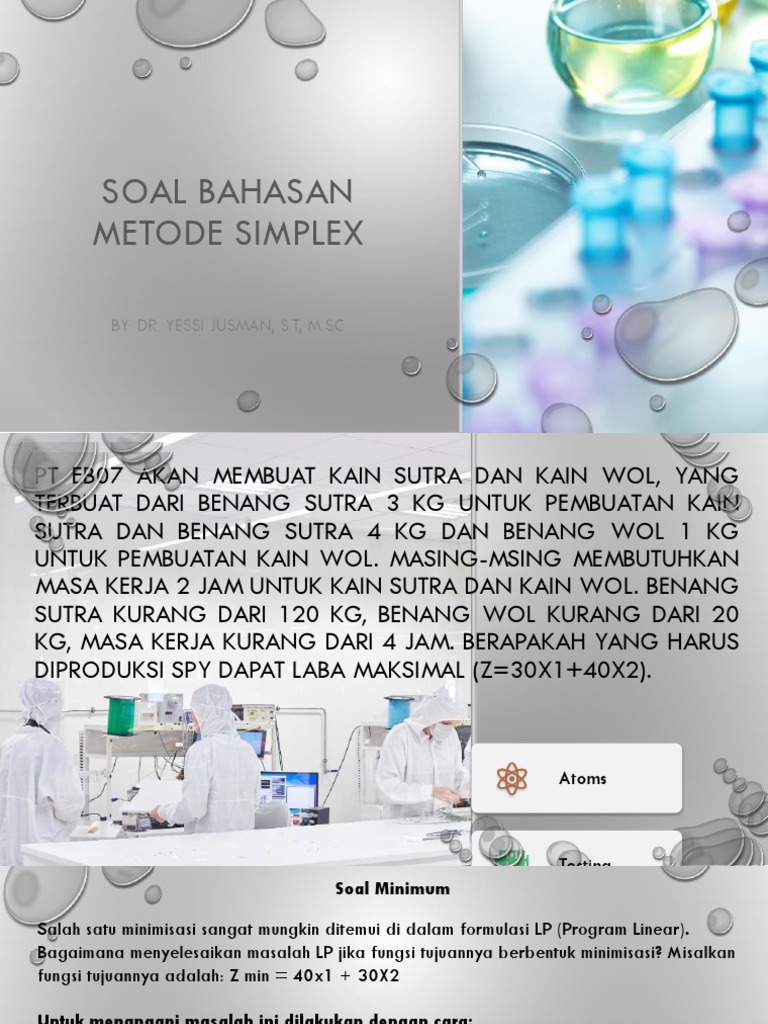 Latihan Metode Simpleks | PDF