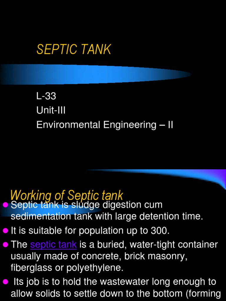 Septic Tank 2 Design | PDF | Septic Tank | Sewage Treatment