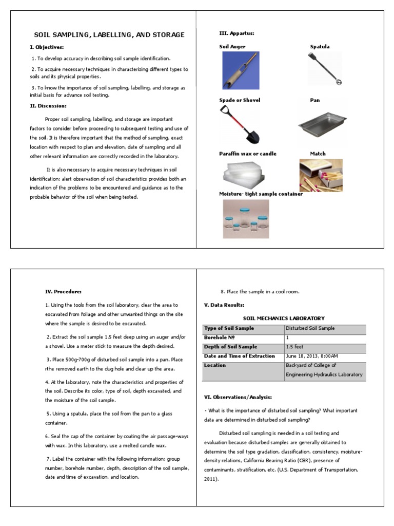 The Importance of Proper Soil Sampling, Labelling, and Storage ...