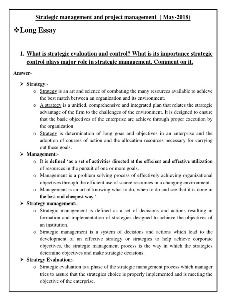 Strategic Management Questions | PDF | Strategic Management | Mergers ...