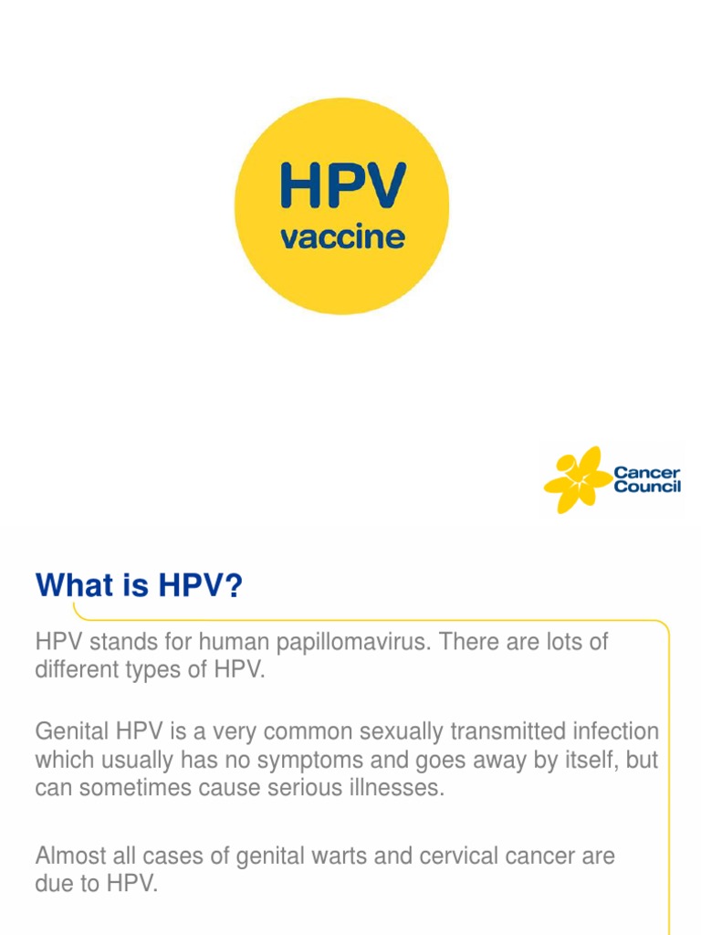 HPV Vaccine Powerpoint Presentation | PDF | Cervical Cancer | Public Health