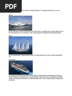 Types of Passenger Ships | PDF | Ferry | Ocean Liners