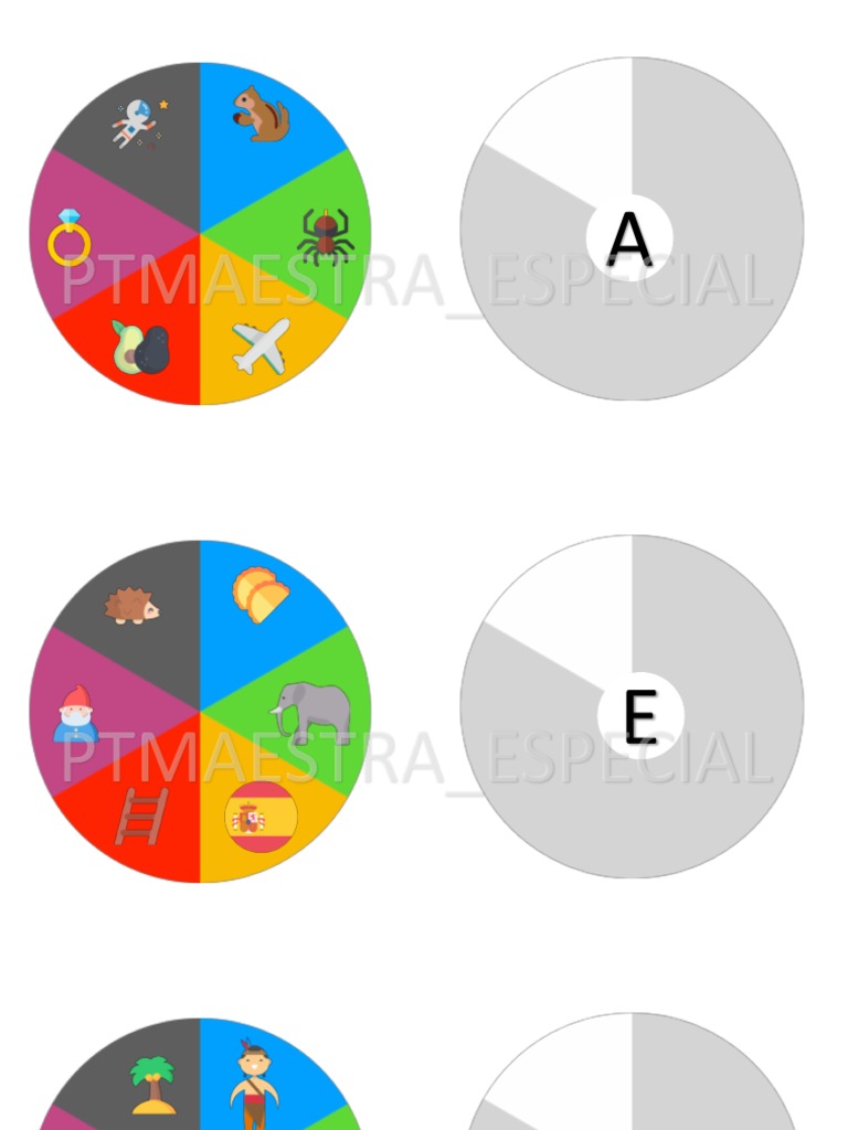 Rueda de Vocales para Imprimir | PDF
