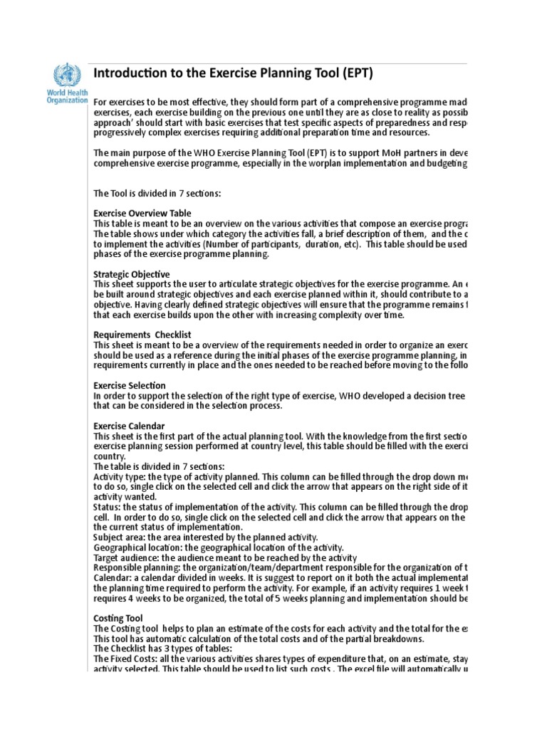 Simulation Exercise Planning Tool | PDF | Simulation | Risk Management