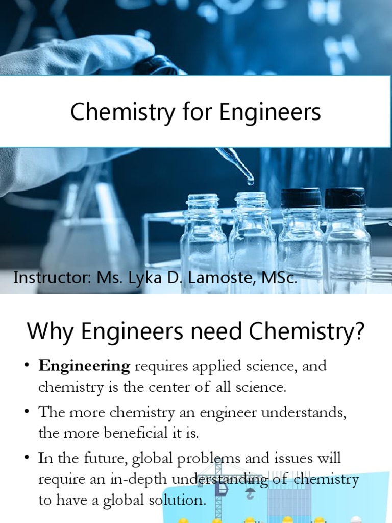 Week1 Electrochemistry Chemistry For Engineers 1 | PDF | Redox | Ion