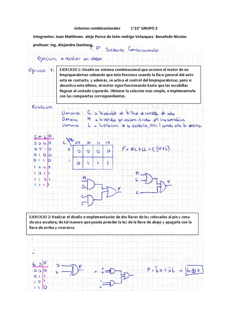 Sistemas Combinacionales Terminado | PDF | Decimal codificado en binario | Poco