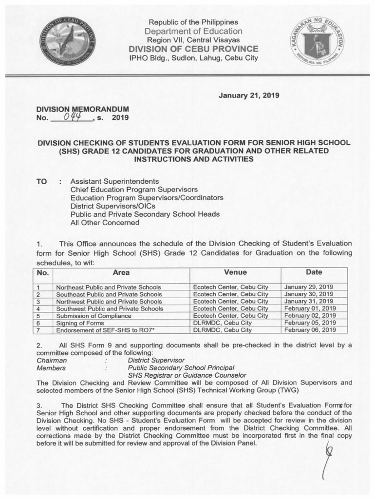 Deped Memorandum | PDF