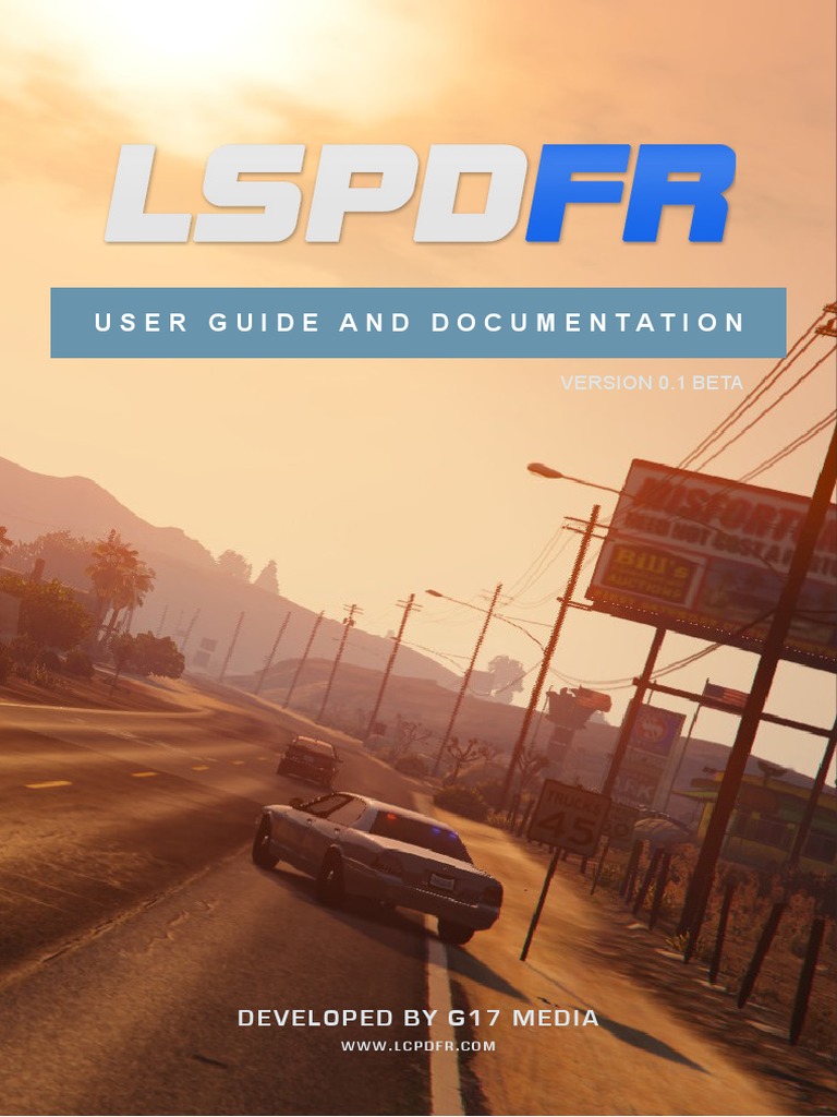 LSPDFR User Documentation PDF | PDF | Traffic Stop | Disclaimer