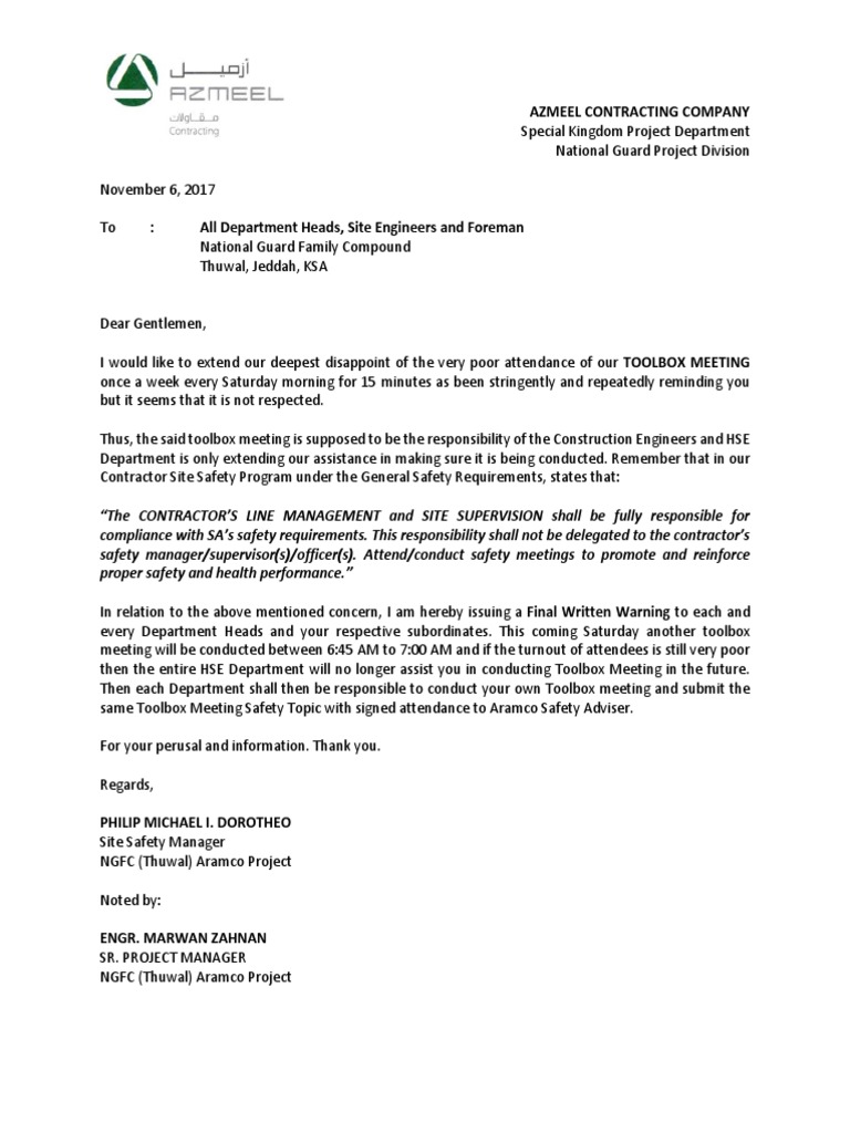 Azmeel Contracting Company | PDF