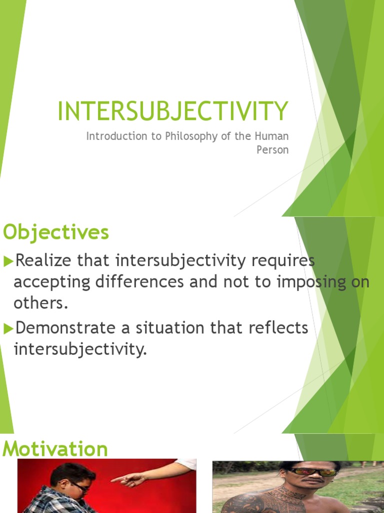 Intersubjectivity: Introduction To Philosophy of The Human Person | PDF