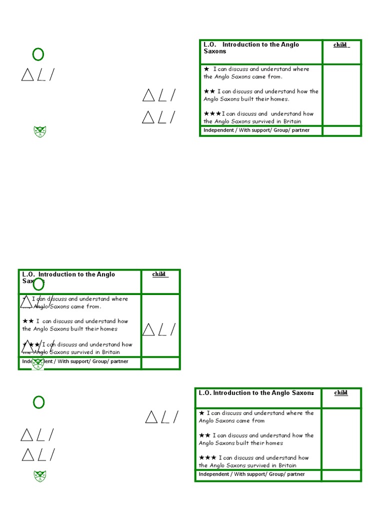 LO Introduction To The Anglo Saxons | PDF