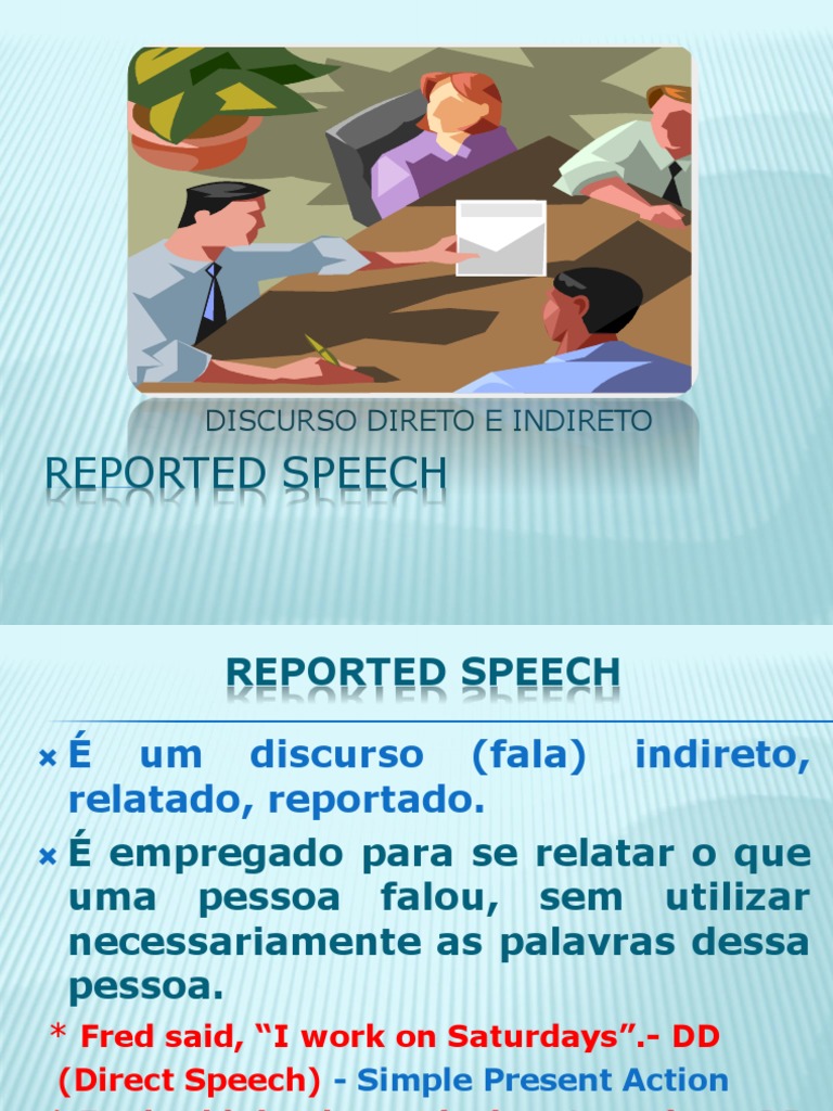 Estrutura e Uso do Reported Speech | PDF | Sintaxe | Linguística