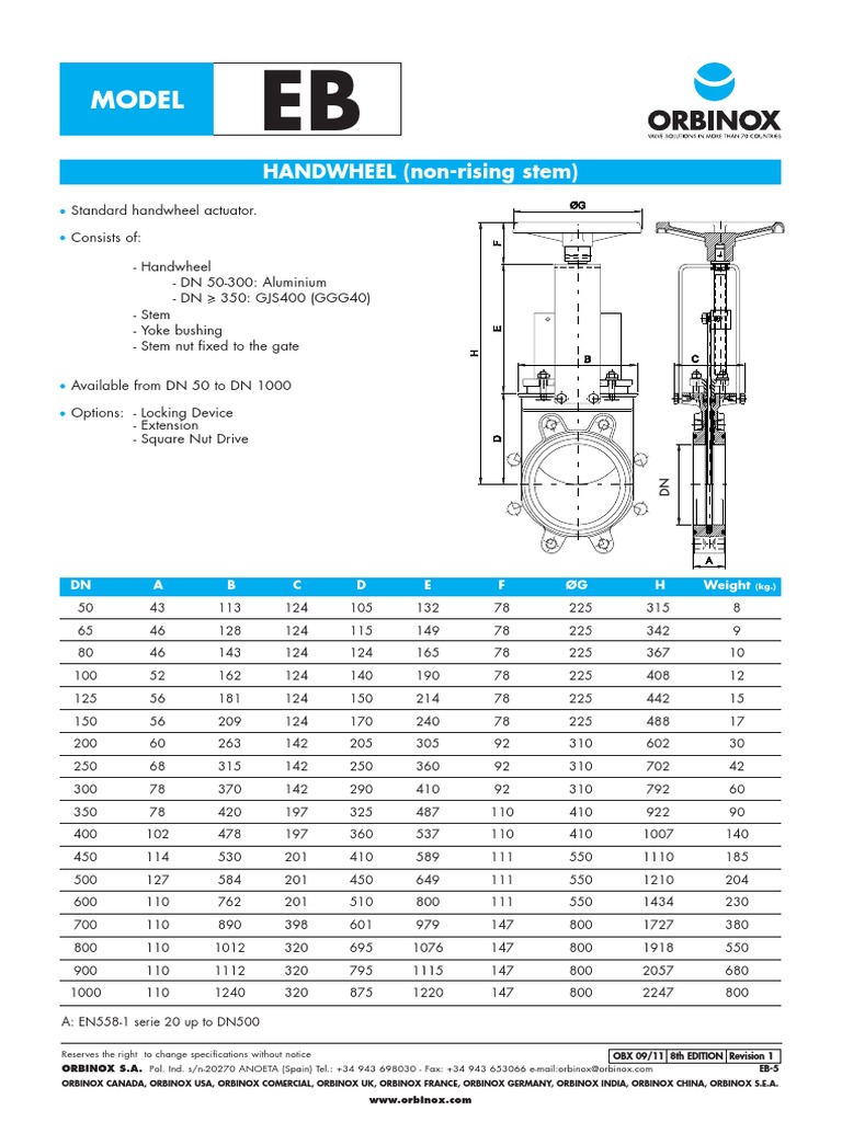 Model: HANDWHEEL (Non-Rising Stem) | PDF | Mechanical Engineering