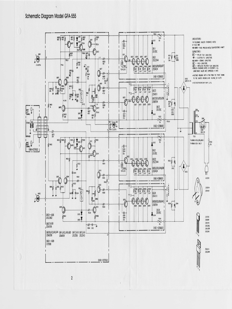 Hfe Adcom Gfa-555 Schematics | PDF