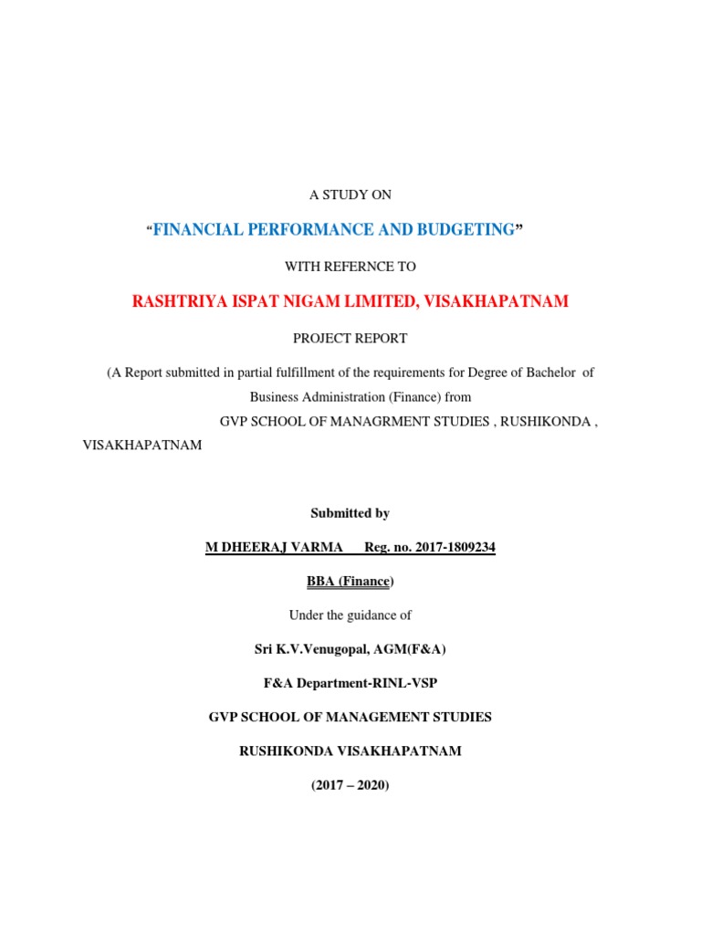 Financial Performance & Budgeting | PDF | Data Analysis | Economic Growth