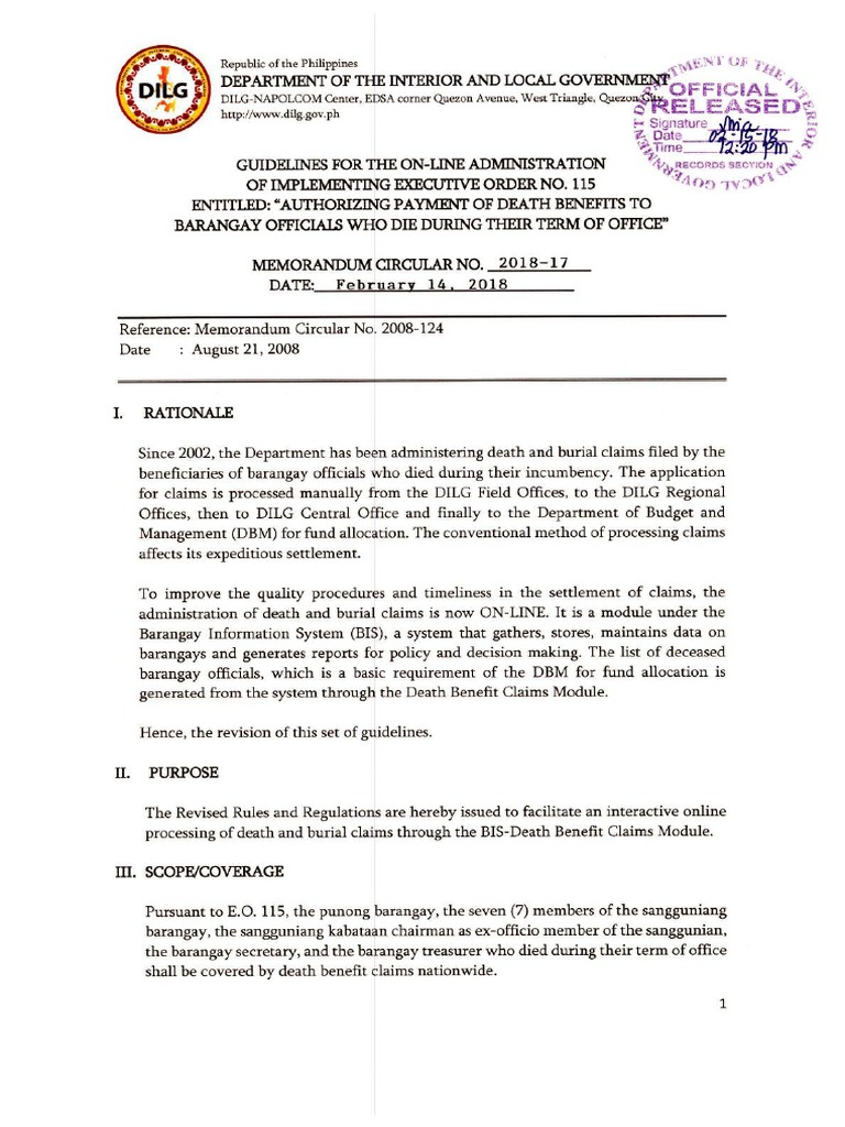 Dilg Memocircular 2018215 - B3b1ce22a4 PDF | PDF