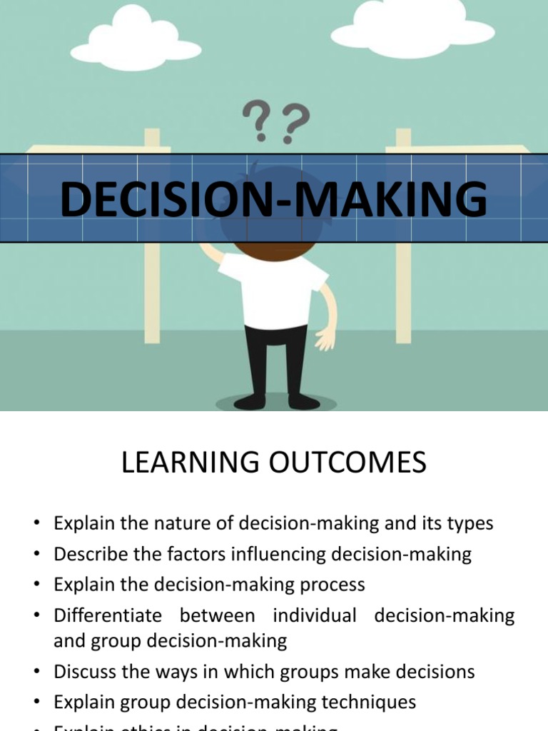 Decision-Making Decision-Making | Brainstorming | Decision Making