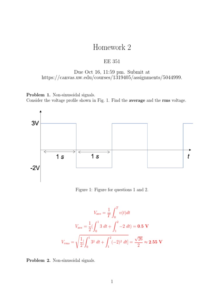 HW2 Solutions | PDF | Rectifier | Electrical Components
