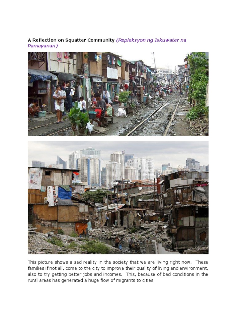 A Reflection On Squatter Community V2a | PDF