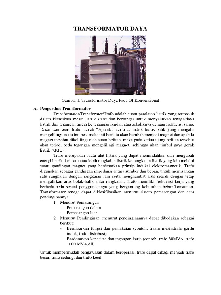 Transformator Daya | PDF